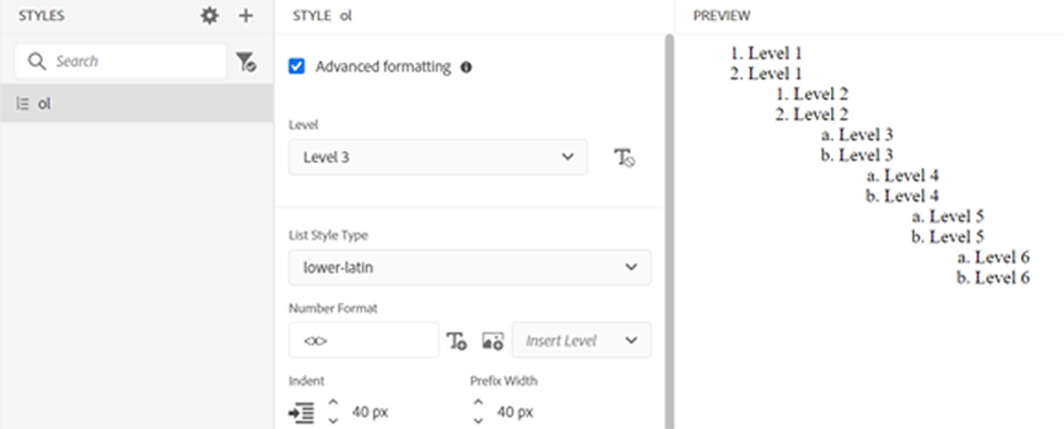 Work with the common content styles in Adobe RoboHelp